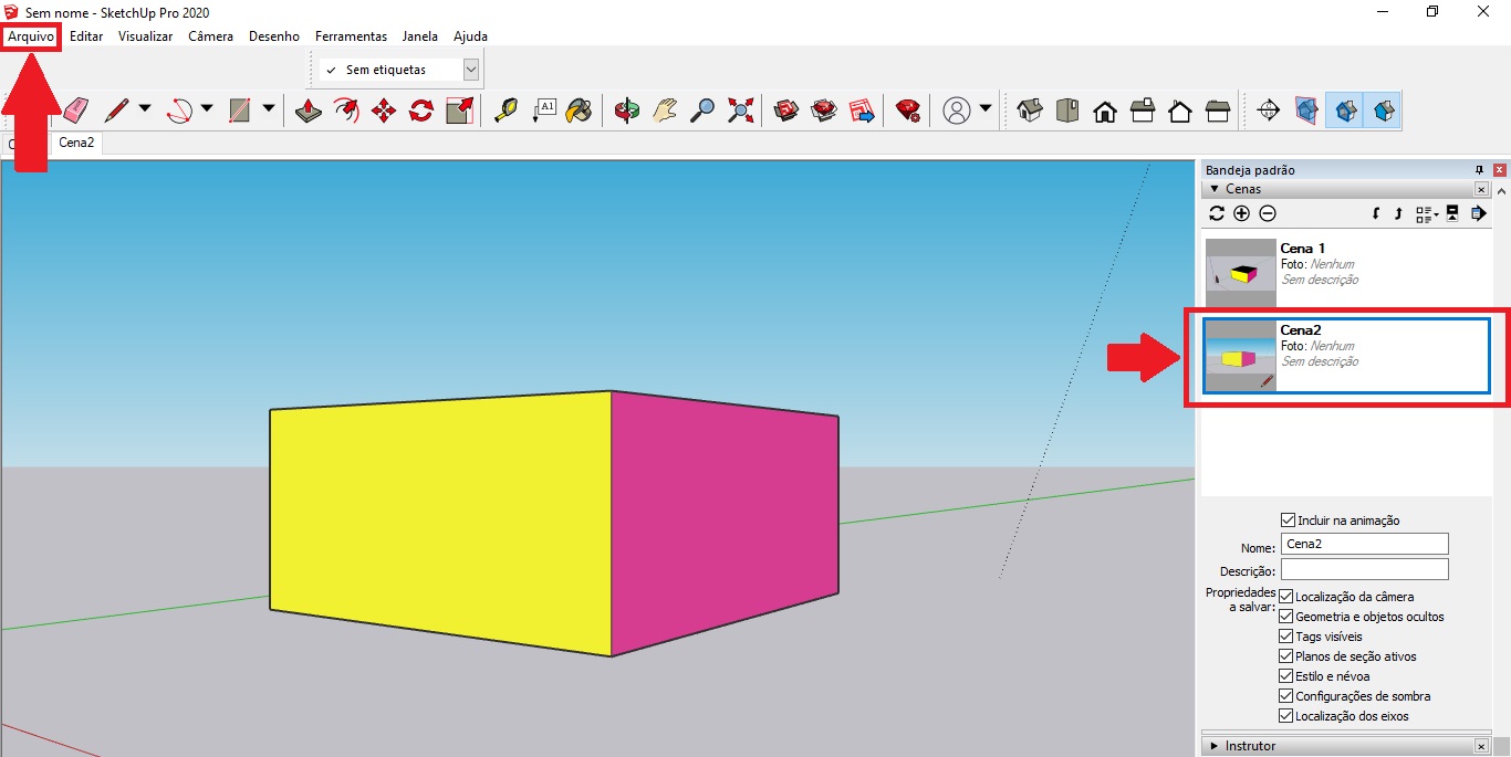 Criar Cena Sketchup 2020: Tutorial Completo - Blog da Projetou